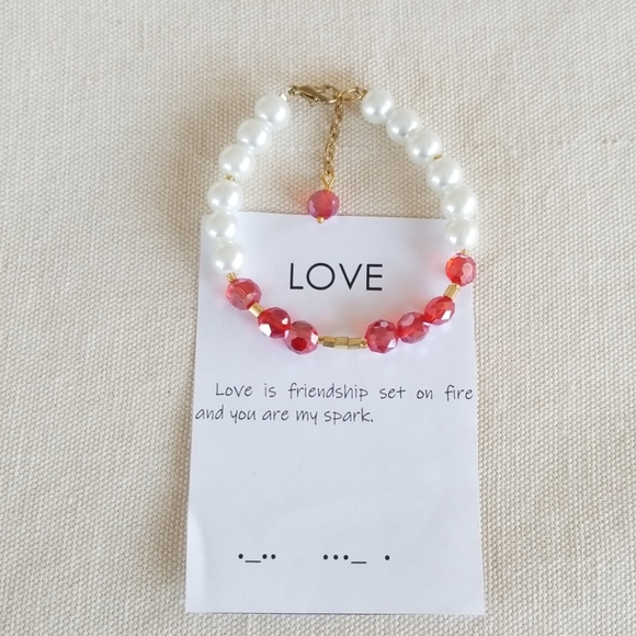 Jewelry | Morse Code Love Bracelet | Poshmark